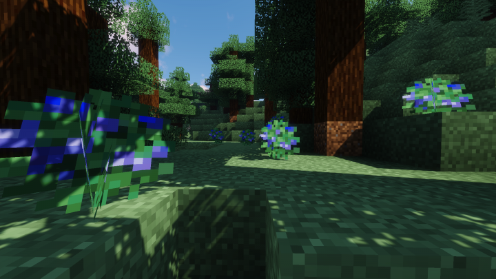 Sweetberries to blueberries Minecraft Texture Pack