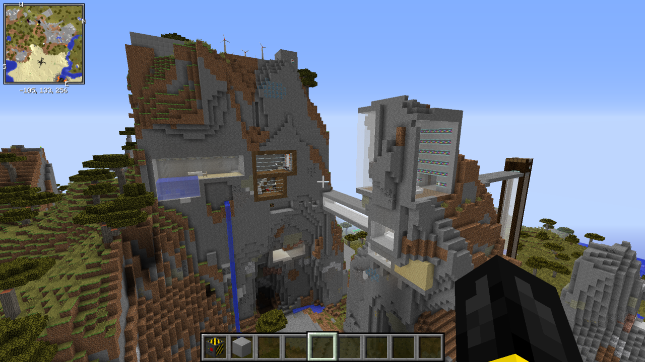 House/bunker HBM nuclear craft mod 1.7.10 Minecraft Map