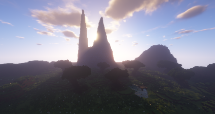 Custom mountains, pond, terrain Minecraft Map