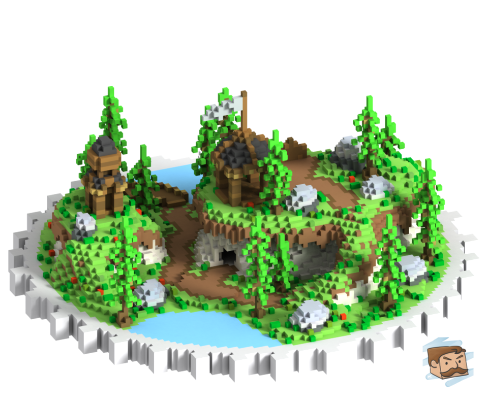 Floating Forest Spawn [97x97] Minecraft Map