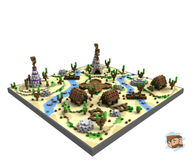 Desert Themed HCF Spawn Minecraft Map