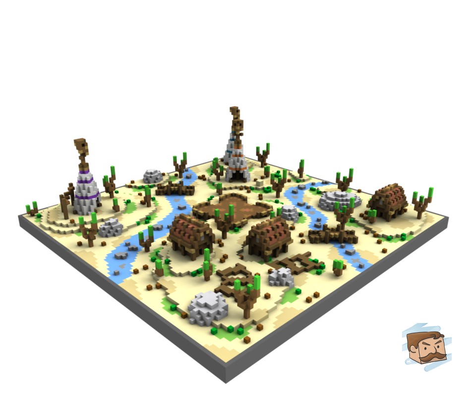 Desert Themed HCF Spawn Minecraft Map