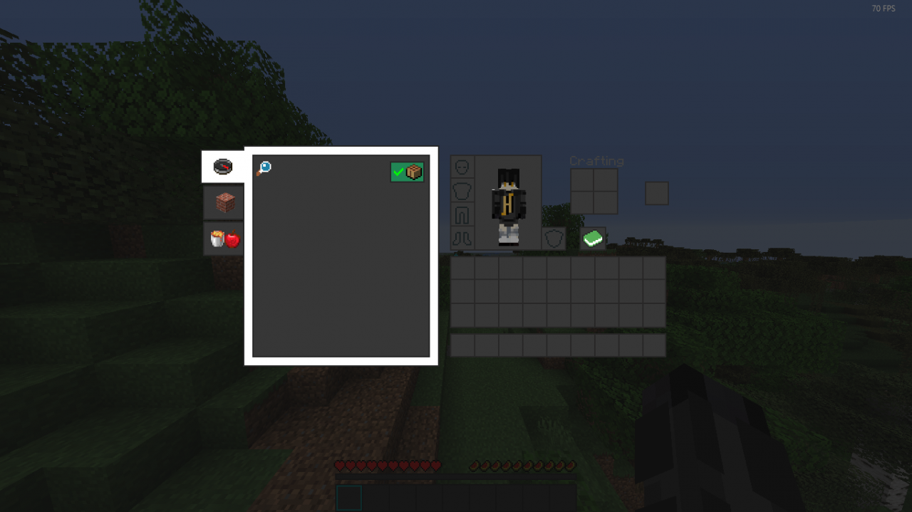 Modern Dark GUI Minecraft Texture Pack