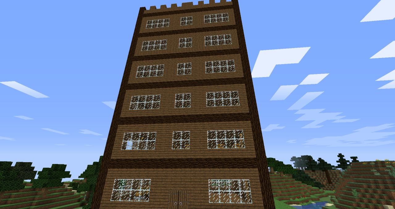 Survival Built Tower Minecraft Map