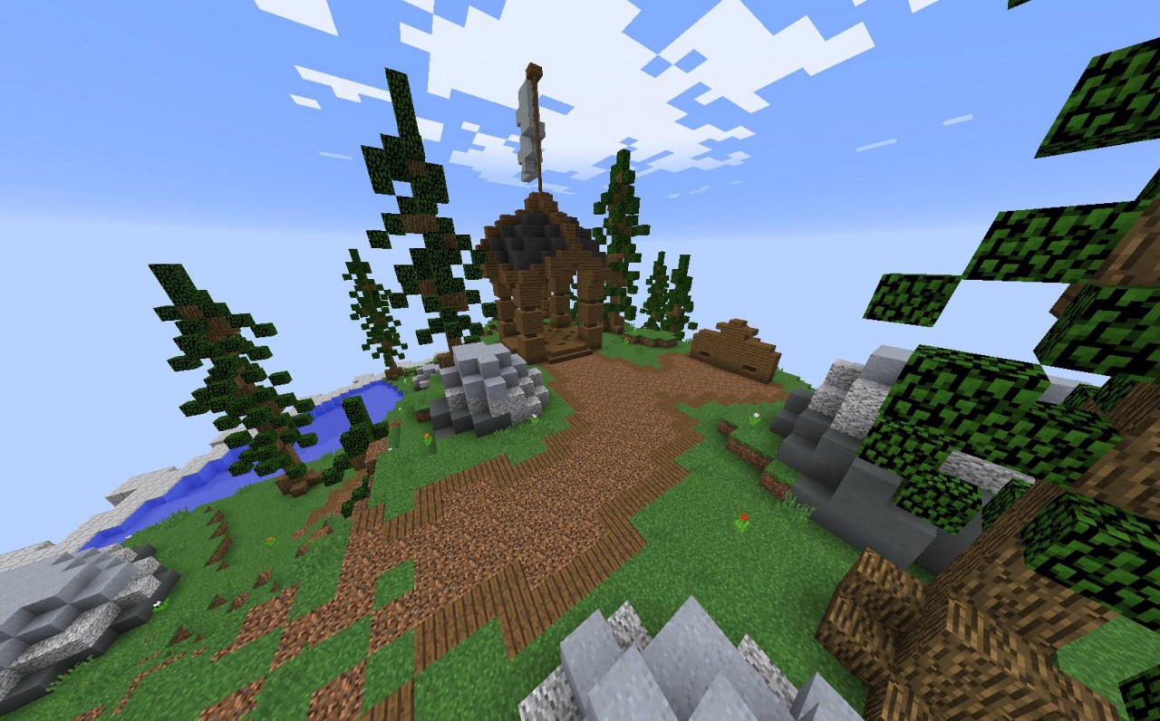 Floating Forest Spawn [97x97] Minecraft Map