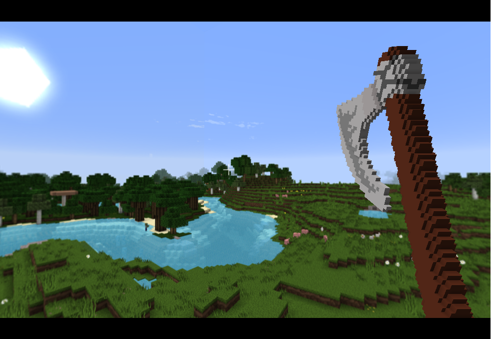 Custom 3D Battle-Axe Model Minecraft Texture Pack