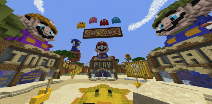 Minecraft Arcade Lobby Minecraft Map