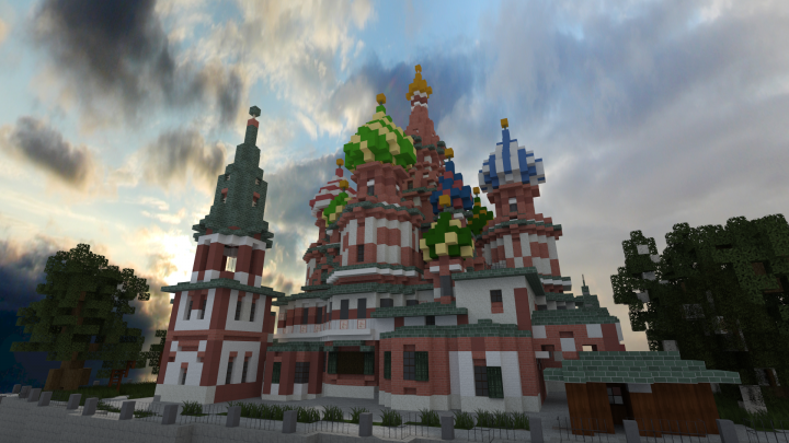 Saint Basil's Cathedral repro 1/1- Moscow Minecraft Map