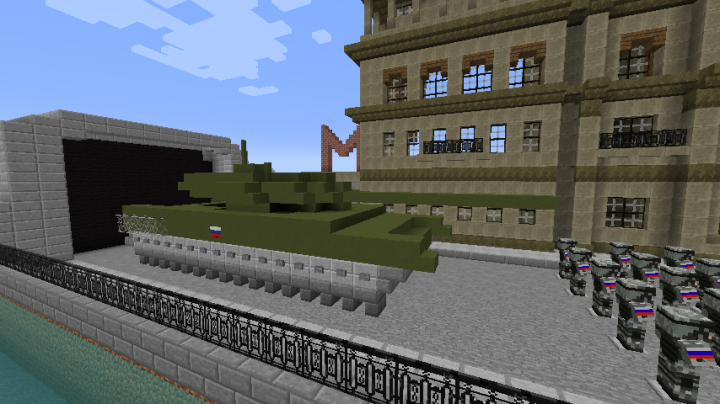 WW3 Russian Vehicles "Moscow Update" Minecraft Map