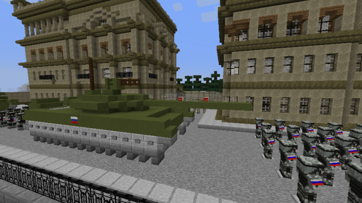 WW3 Russian Vehicles "Moscow Update" Minecraft Map