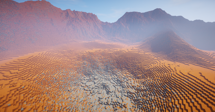 Mars Base with working village inside, (Worldpainter Project)(3000x3000 ...