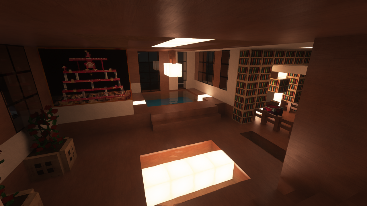 Night Night Modern House Minecraft Map