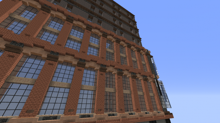 Corner Building Facade (No Interior) Minecraft Map