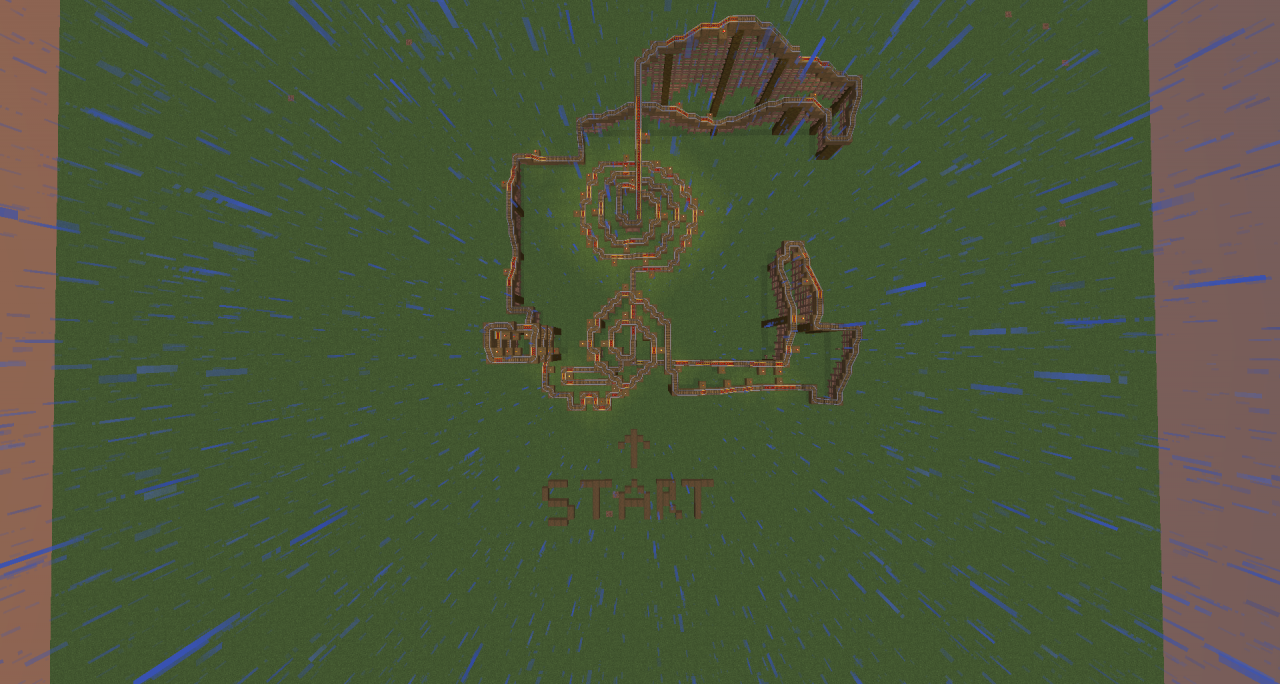 Large Spiral Rollercoaster. Minecraft Map