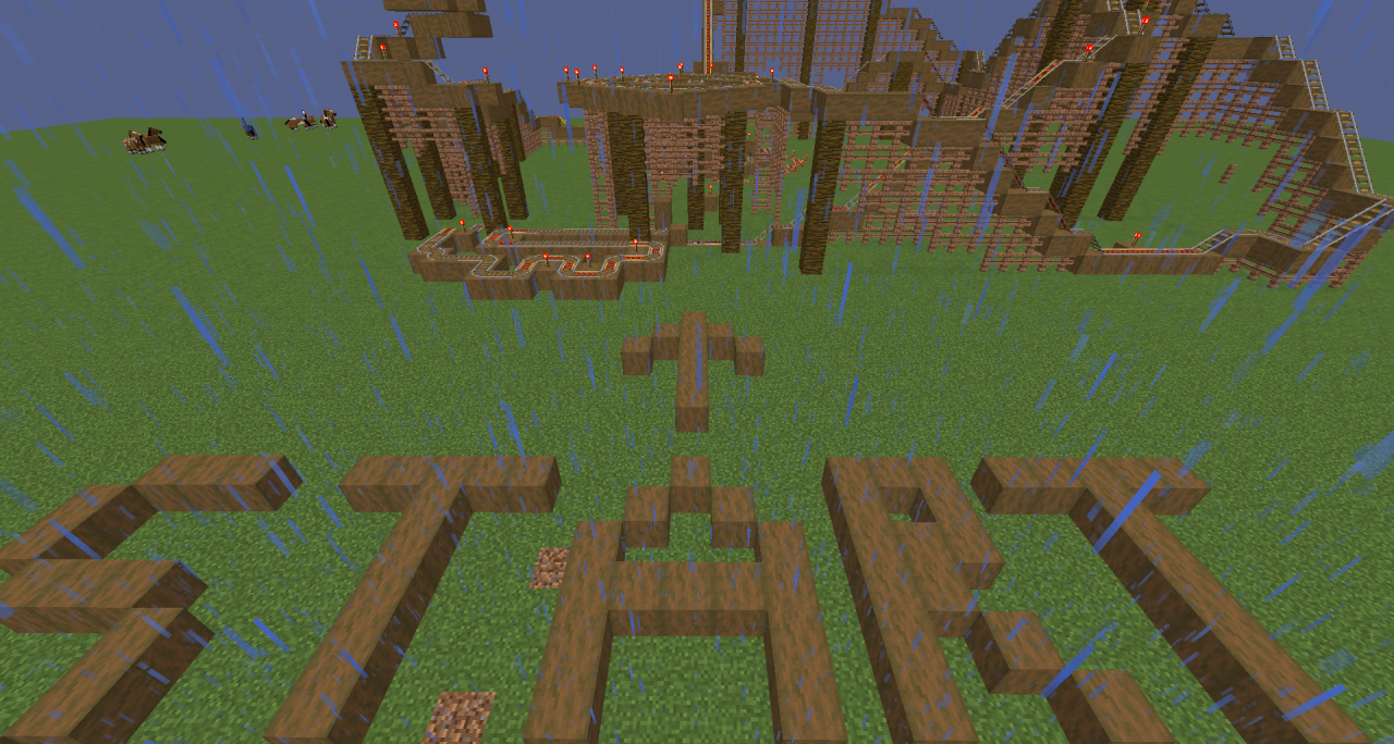 Large Spiral Rollercoaster. Minecraft Map