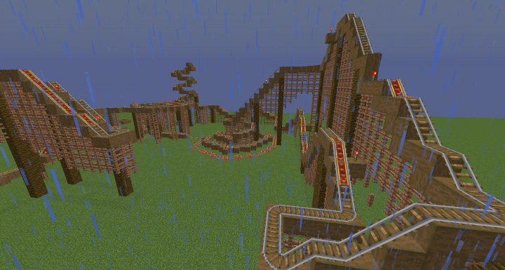 Large Spiral Rollercoaster. Minecraft Map