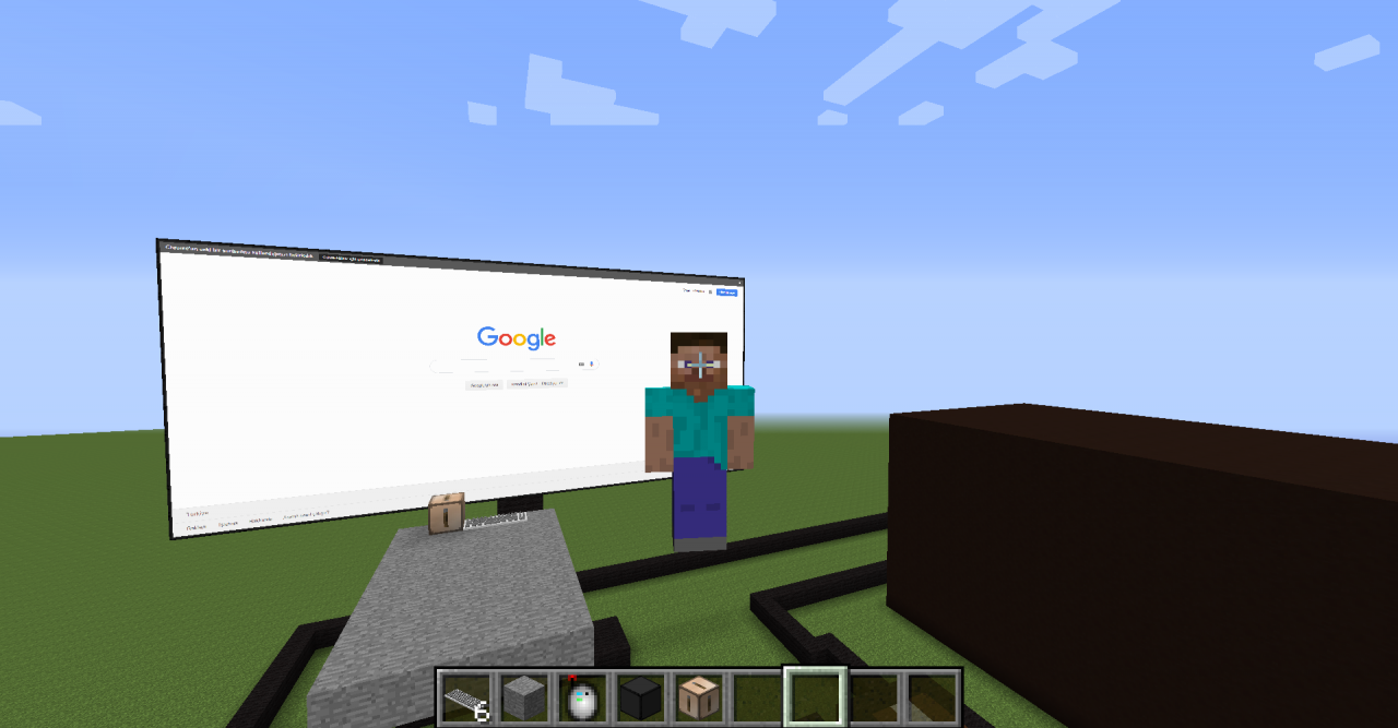 Computer Minecraft Map