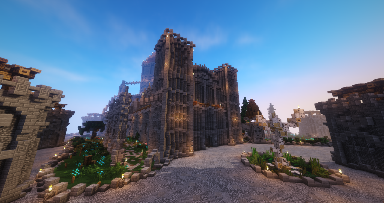 Ravenhof Cathedral (Slanted building) Minecraft Map