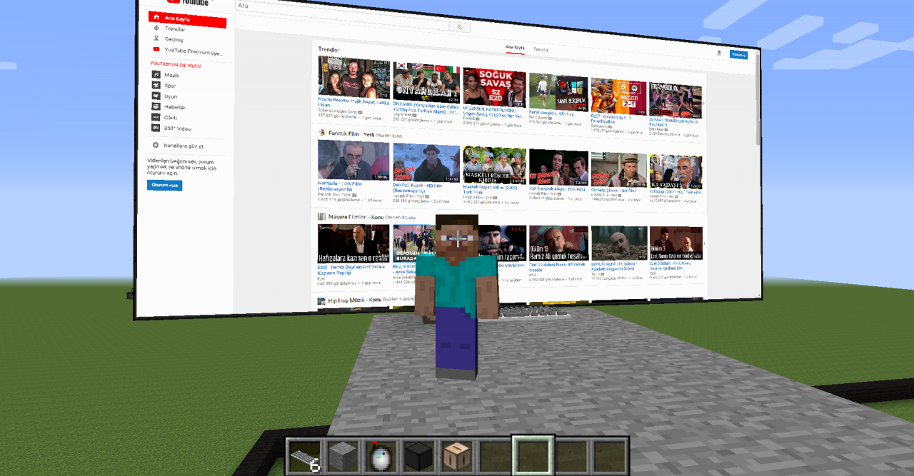 Computer Minecraft Map