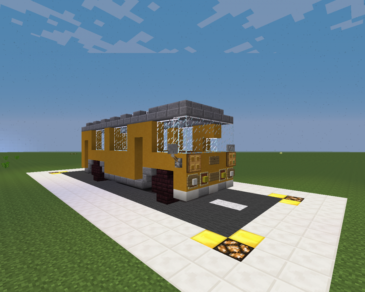 Soviet bus PAZ-672 Minecraft Map