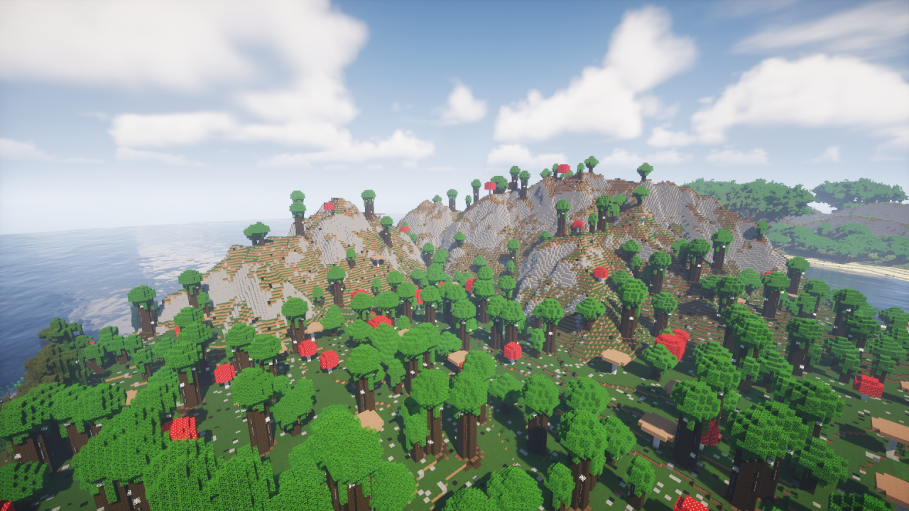5k x 5k Survival Map with Custom Terrain, 1.13.2 Compatible Minecraft Map