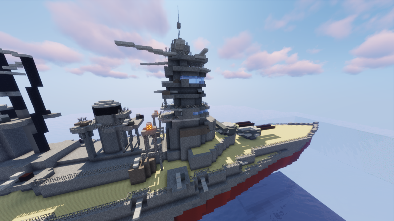 Japanese battleship IJN Hiei Minecraft Map