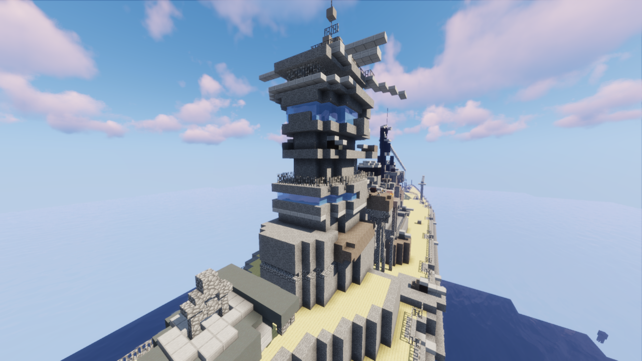 Japanese battleship IJN Hiei Minecraft Map