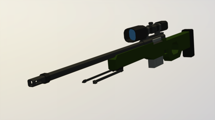 3D AWP Asiimov Model Minecraft Texture Pack