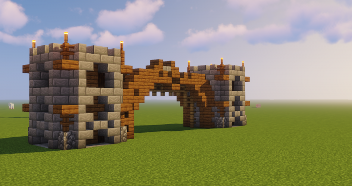 Small Medieval Gate Minecraft Map