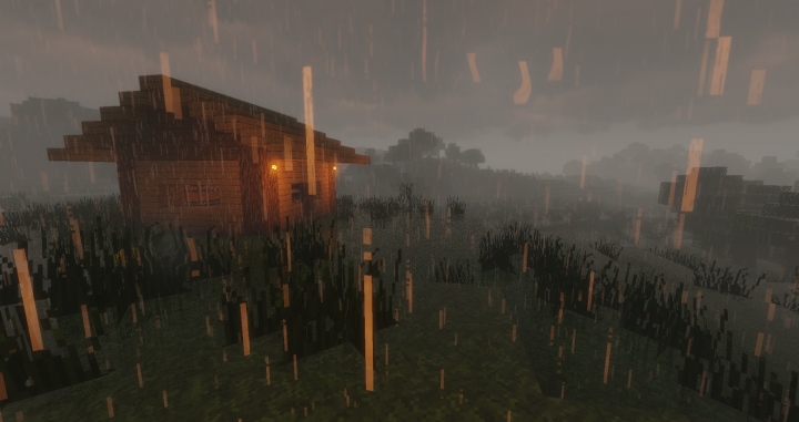 House in the rain Minecraft Map