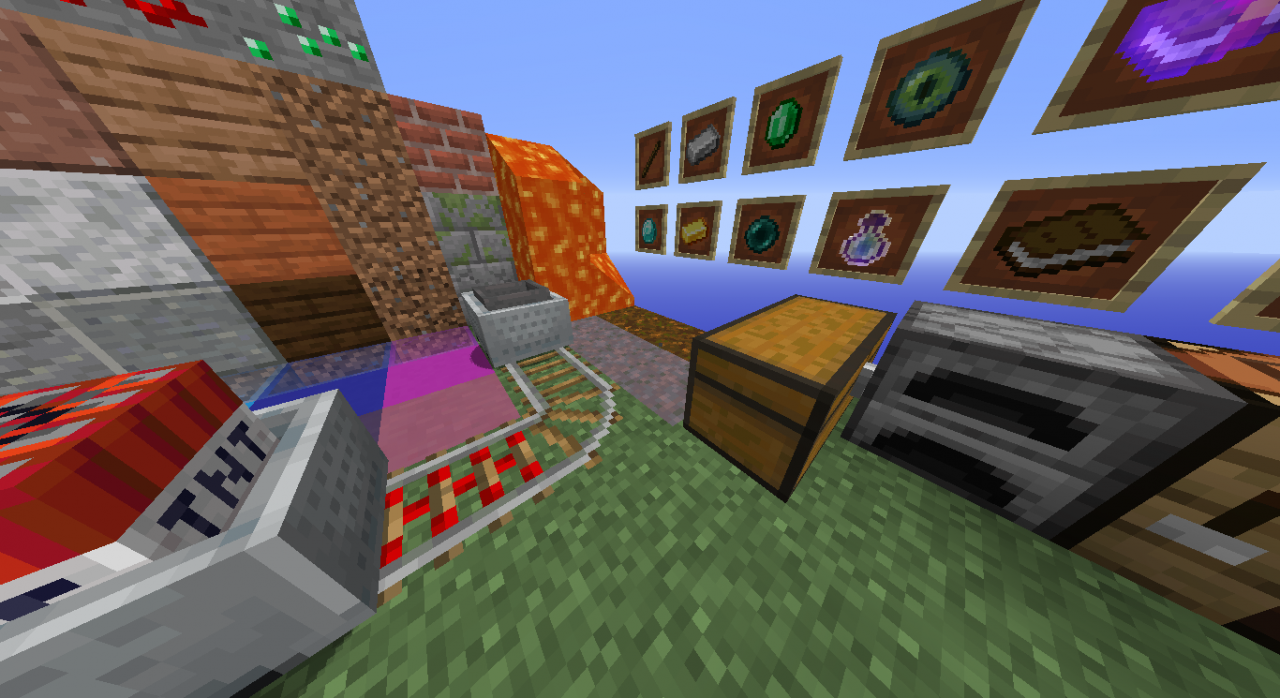 Texture Pack Showcase Minecraft Map