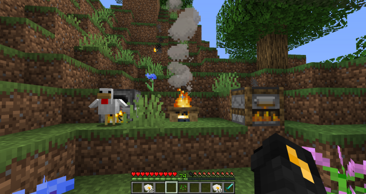 Fried Eggs Minecraft Data Pack