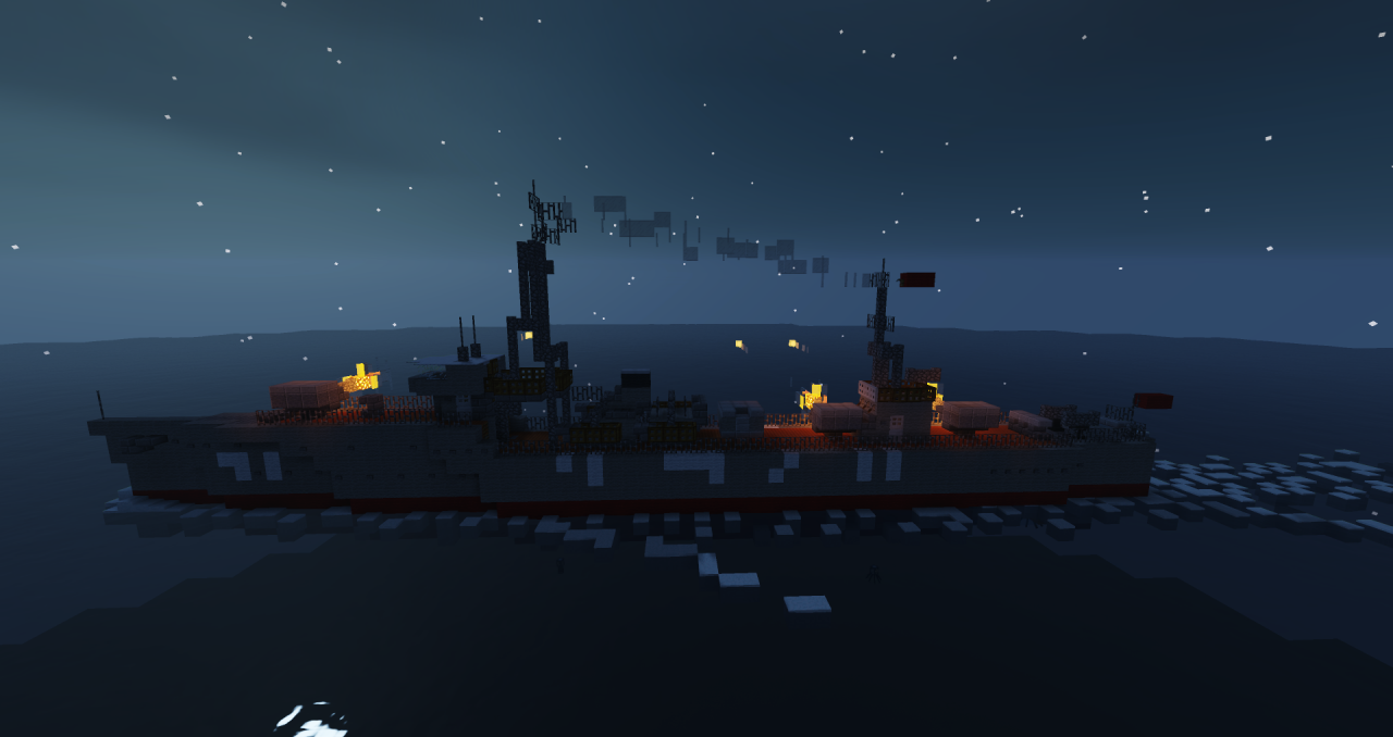 1:1 Tomozuru Japanese torpedo boat. Minecraft Map