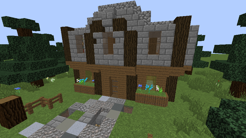 Spruce and Stone House Minecraft Map
