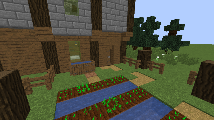 Spruce and Stone House Minecraft Map