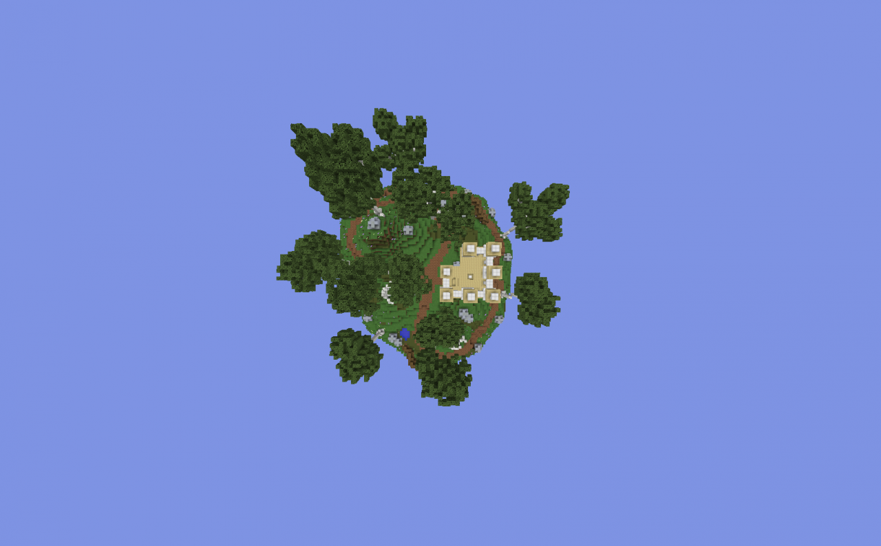 Beautiful Floating Birch Forest Spawn [100x100] Minecraft Map