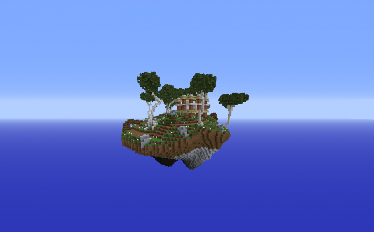 Beautiful Floating Birch Forest Spawn [100x100] Minecraft Map
