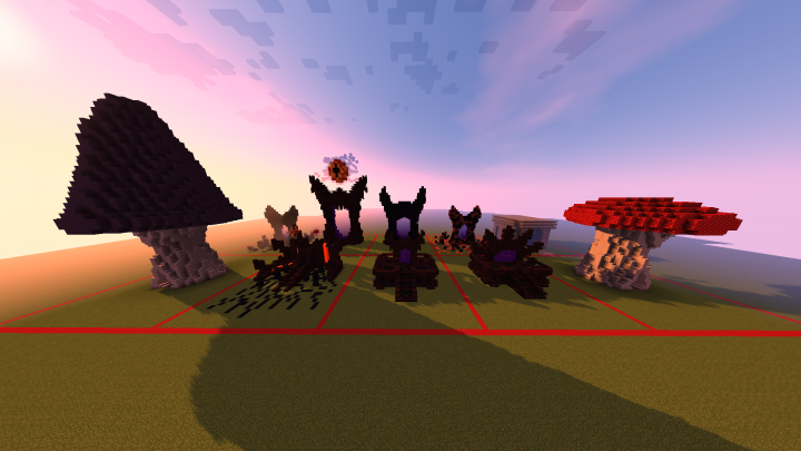 10 portals to hell Minecraft Map