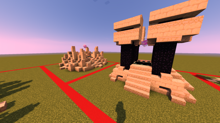 10+ End portals Minecraft Map