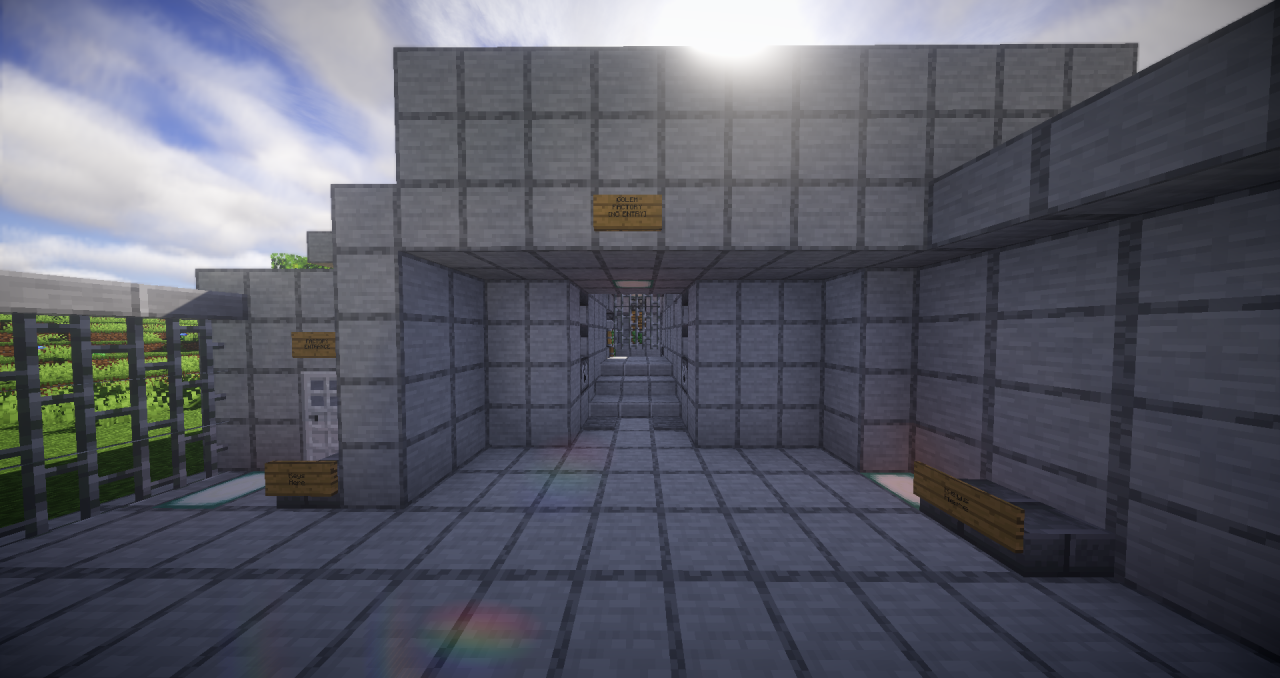 Automatic Redstone Iron Golem Factory Minecraft Map