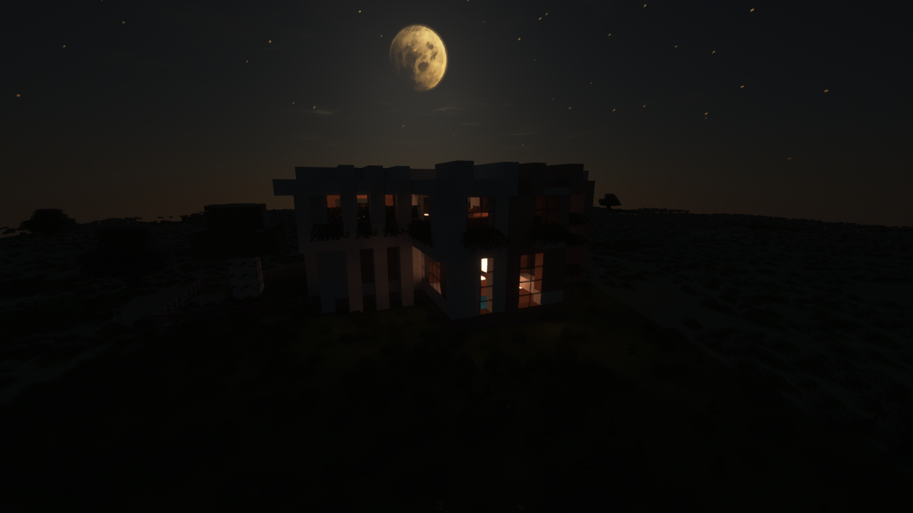 Night Night Modern House Minecraft Map