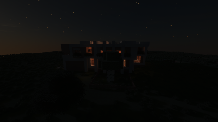 Night Night Modern House Minecraft Map