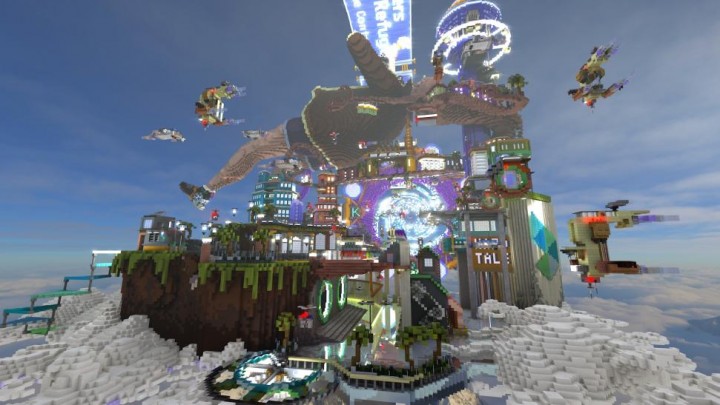 My 4D space city Minecraft Map