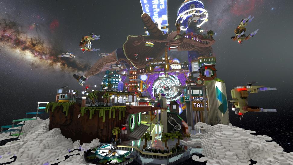 My 4D space city Minecraft Map