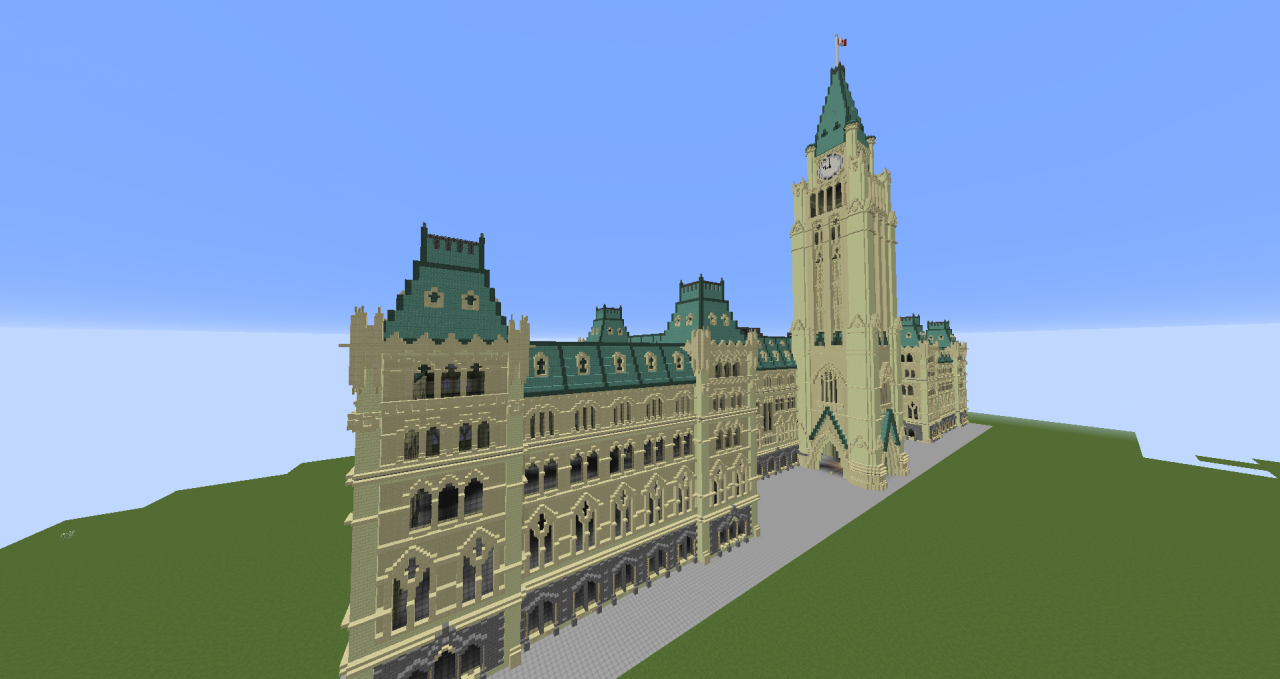 The Canadian Parliament - To Scale Minecraft Map