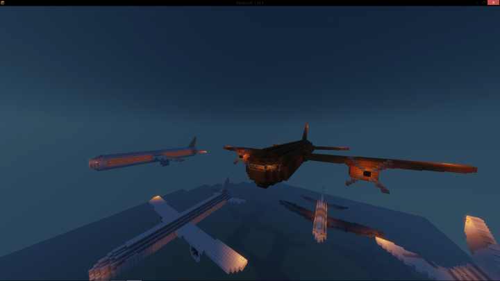 4 Airplanes Minecraft Map