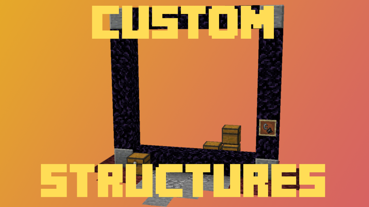 Custom Structures + Late Game Items Minecraft Mod