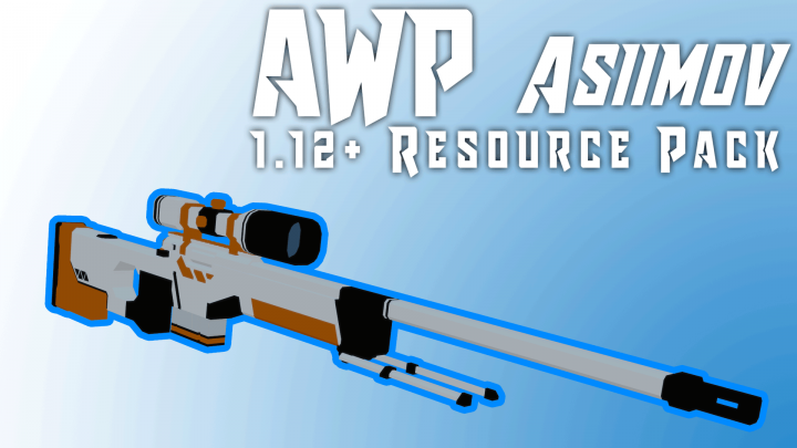 3D AWP Asiimov Model Minecraft Texture Pack
