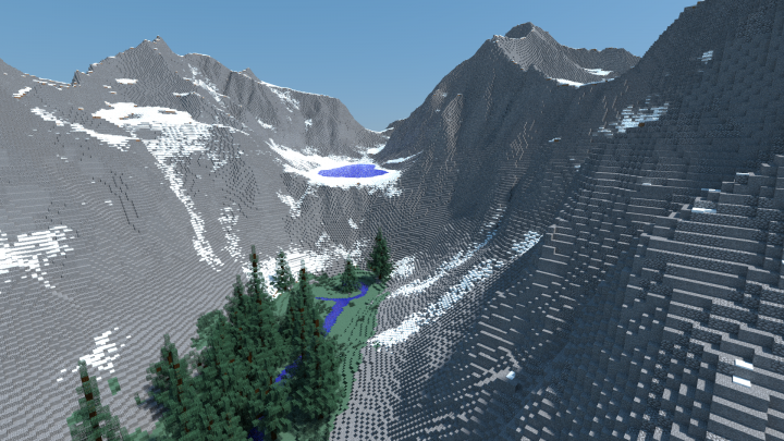 Glacier National Park (4k x 4k) Minecraft Map