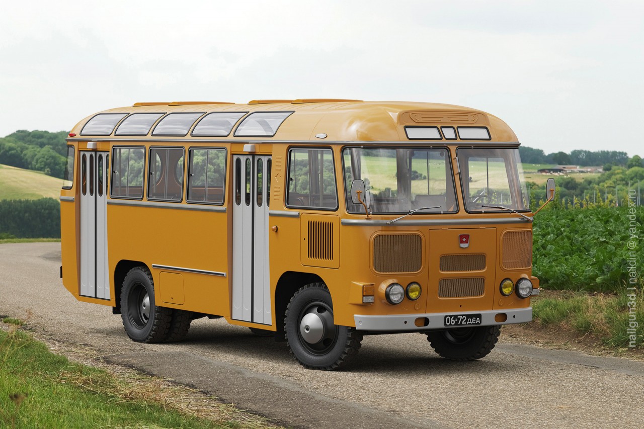 Soviet bus PAZ-672 Minecraft Map